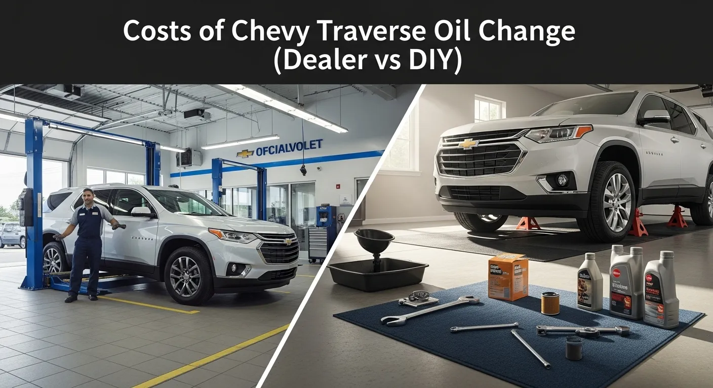 Chevy Traverse Oil Type, Capacity & Oil Change Guide